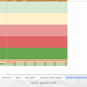 Ultimate Moving Budget Spreadsheet: Plan, Save, Track Paychecks, Debt ...