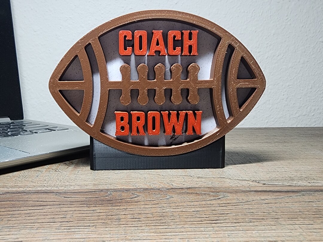 Personalized Desktop Football Coach Sign Gifts for Football Coach PE ...