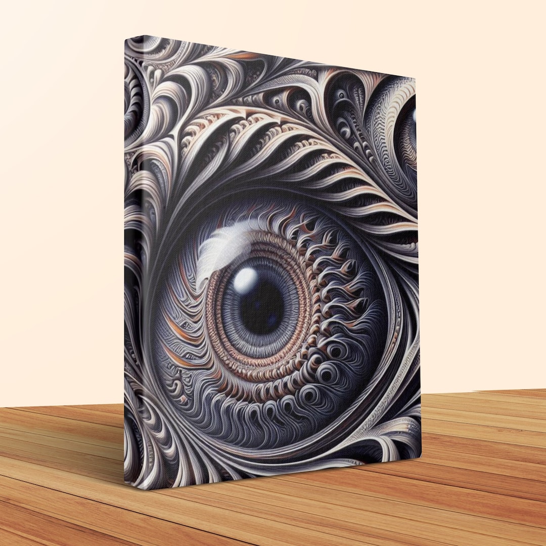 Abstract Eye Wall Art, Modern Eye Print, Optical Illusion Art ...