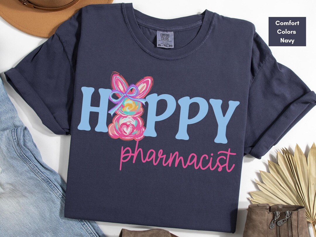 Easter Pharmacist Shirt, Easter Bunny Pharmacist Comfort Colors® T ...