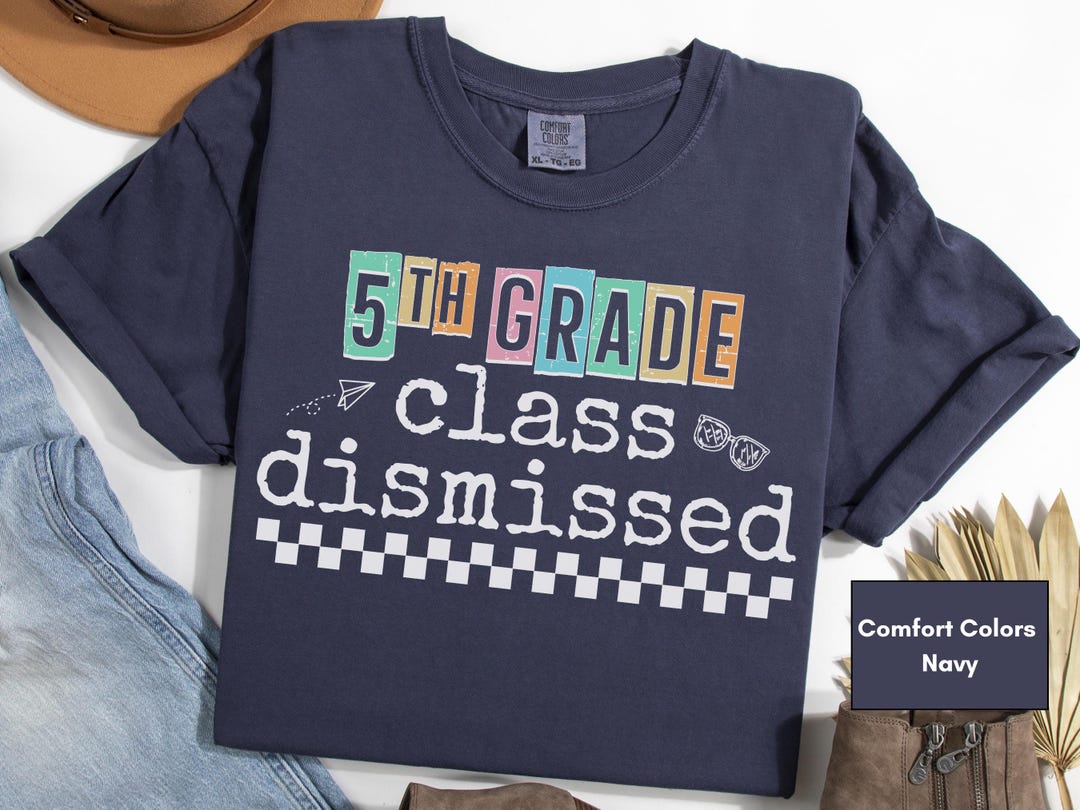 Funny Last Day of School 5th Grade Teacher Shirts, Hello Summer Break ...