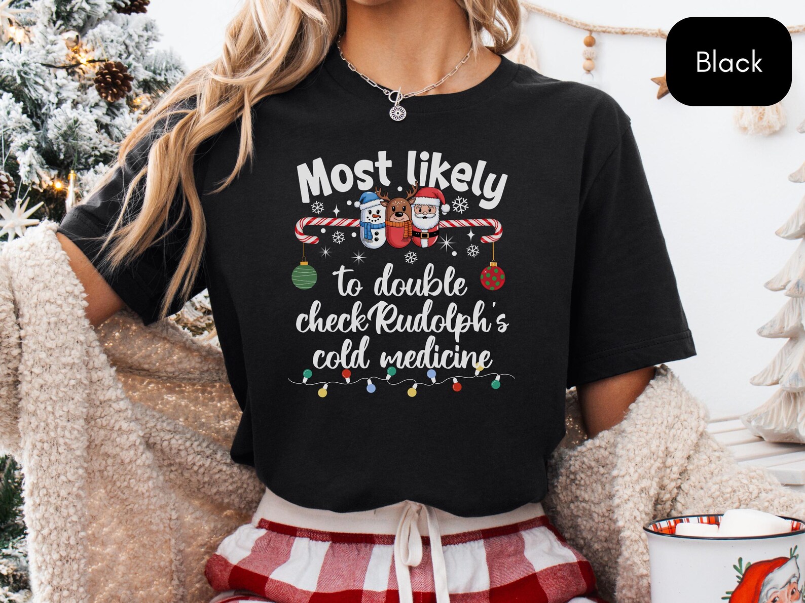 Personalized Christmas Pharmacy Shirt, Custom Pharmacy Christmas Shirt ...