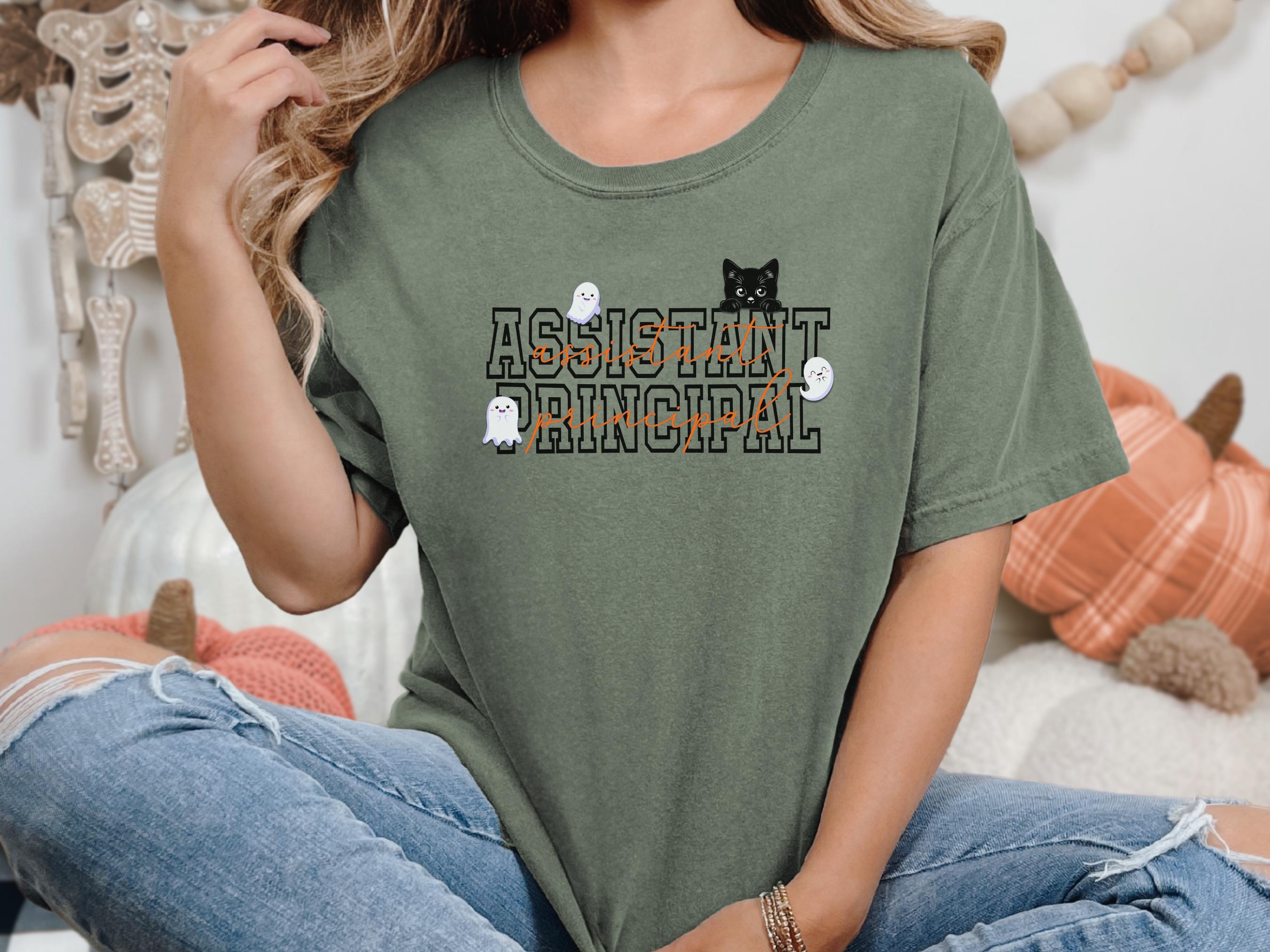 Retro Halloween Ghost Principal Appreciation Comfort Colors Shirt ...