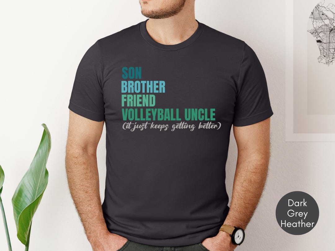 Funny Volleyball Uncle Shirt, Custom Volleyball Uncle T-shirt, Custom ...