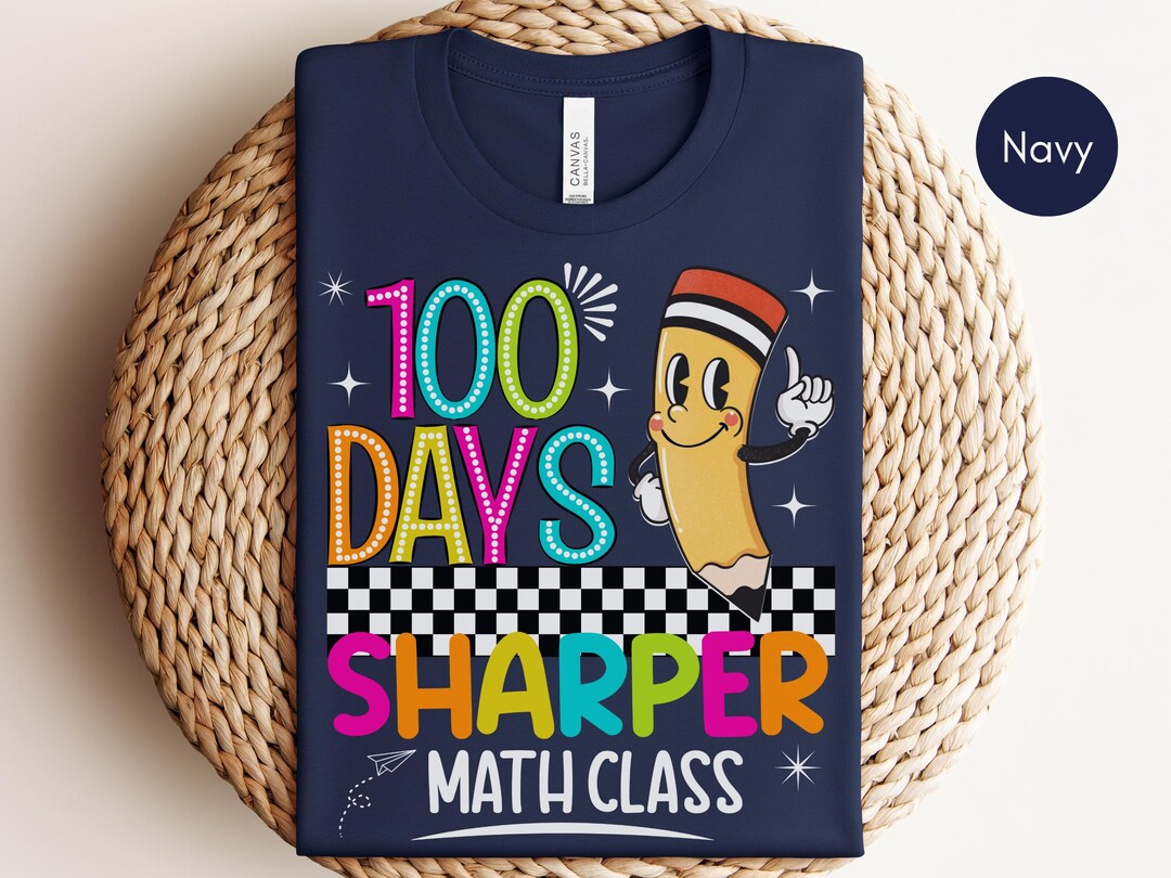 100 Days of School Math Class Shirt, 100 Days Math Teacher Tee, Teacher ...