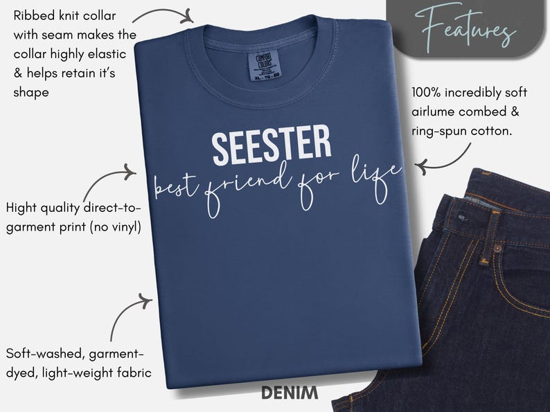 Cool Seester Shirt Gift for Sister, Best Step Sister Long Sleeve T ...