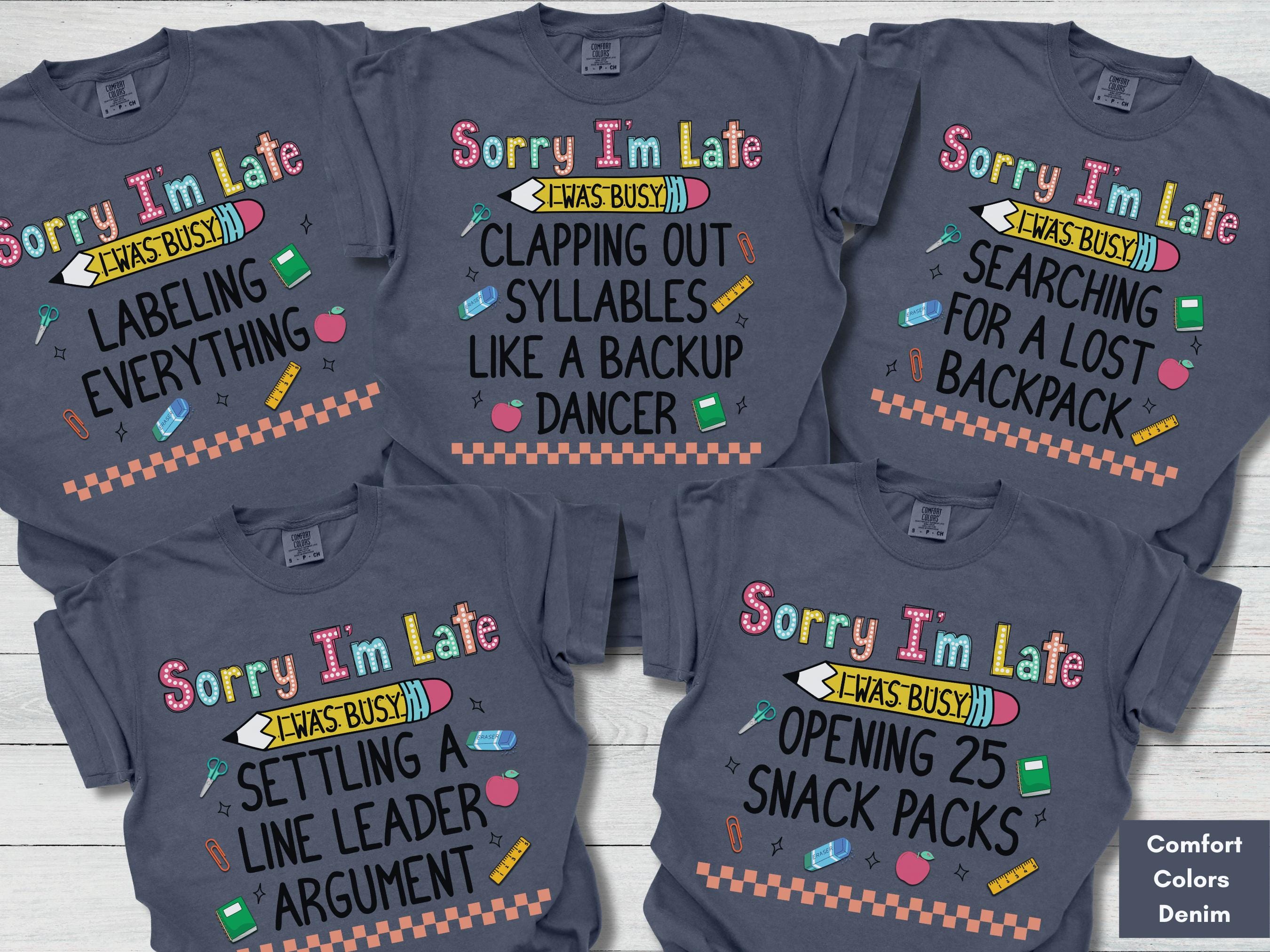 Funny Teacher Team Back to School Comfort Colors Shirt, Custom Group ...