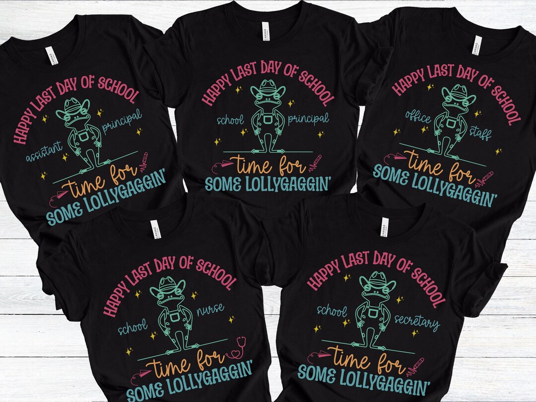 Personalized School Staff Last Day of School Shirt, Custom We Out ...