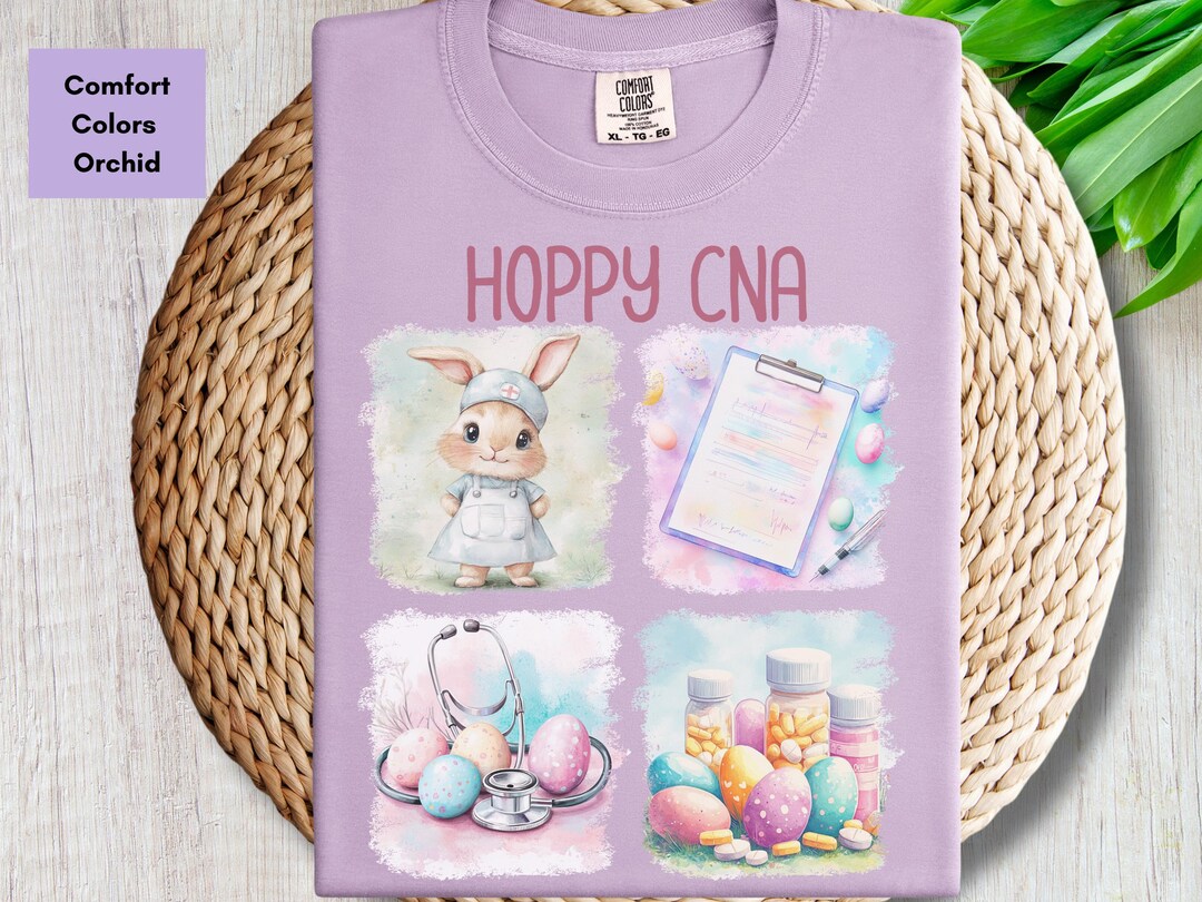 Easter Certified Nursing Assistant Shirt, Gift for CNA Comfort Colors ...