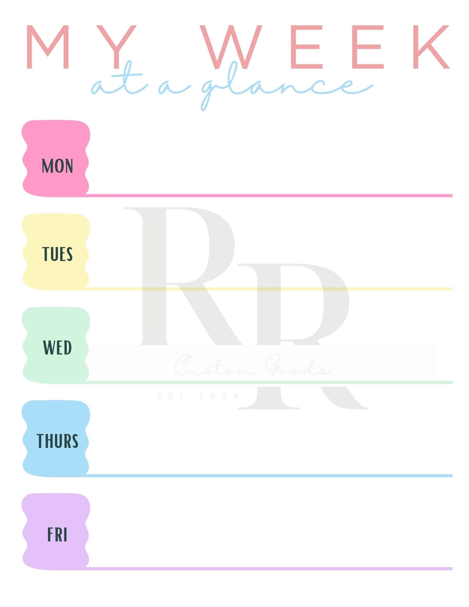 Teacher Planning Sheet Printable Including Weekly and Daily Plans 3 in ...
