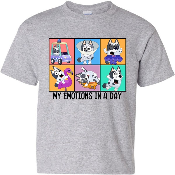 Bluey Emotions in a Day - Etsy