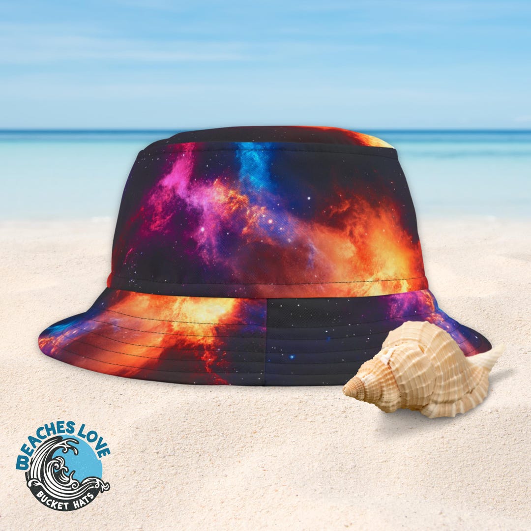 Colorful Galaxy Bucket Hat: Outer Space Print Headwear - Etsy