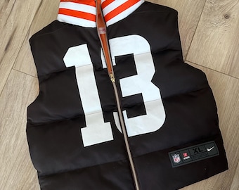 Custom Sports Puffer Vest CROPPED W/pockets Upcycled - Etsy