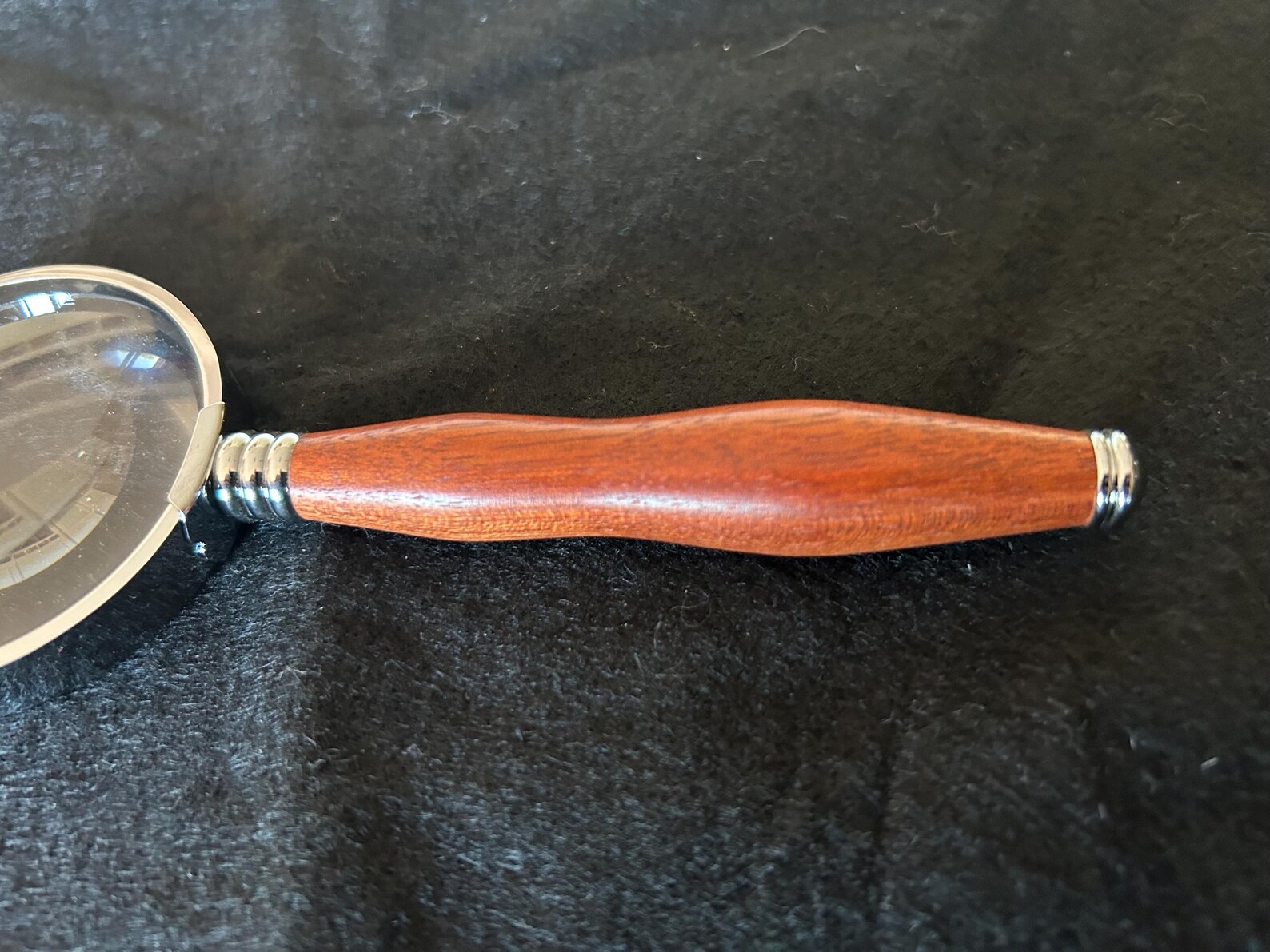Magnifying Glass, Hand Turned Padauk Wood, Chrome Finish - Reader /job ...