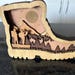 3D Layered Art - Hiking Boot With Nature Scene - Cabin Decor, Nature ...