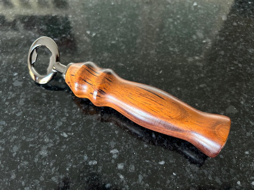 Bottle Opener - Hand Turned Cocobolo Wood - Gift for Beer Lover ...