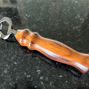 Bottle Opener - Hand Turned Cocobolo Wood - Gift for Beer Lover ...