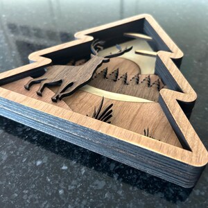 3D Layered Art - Tree With Nature Scene - Cabin Decor, Gift for Nature ...