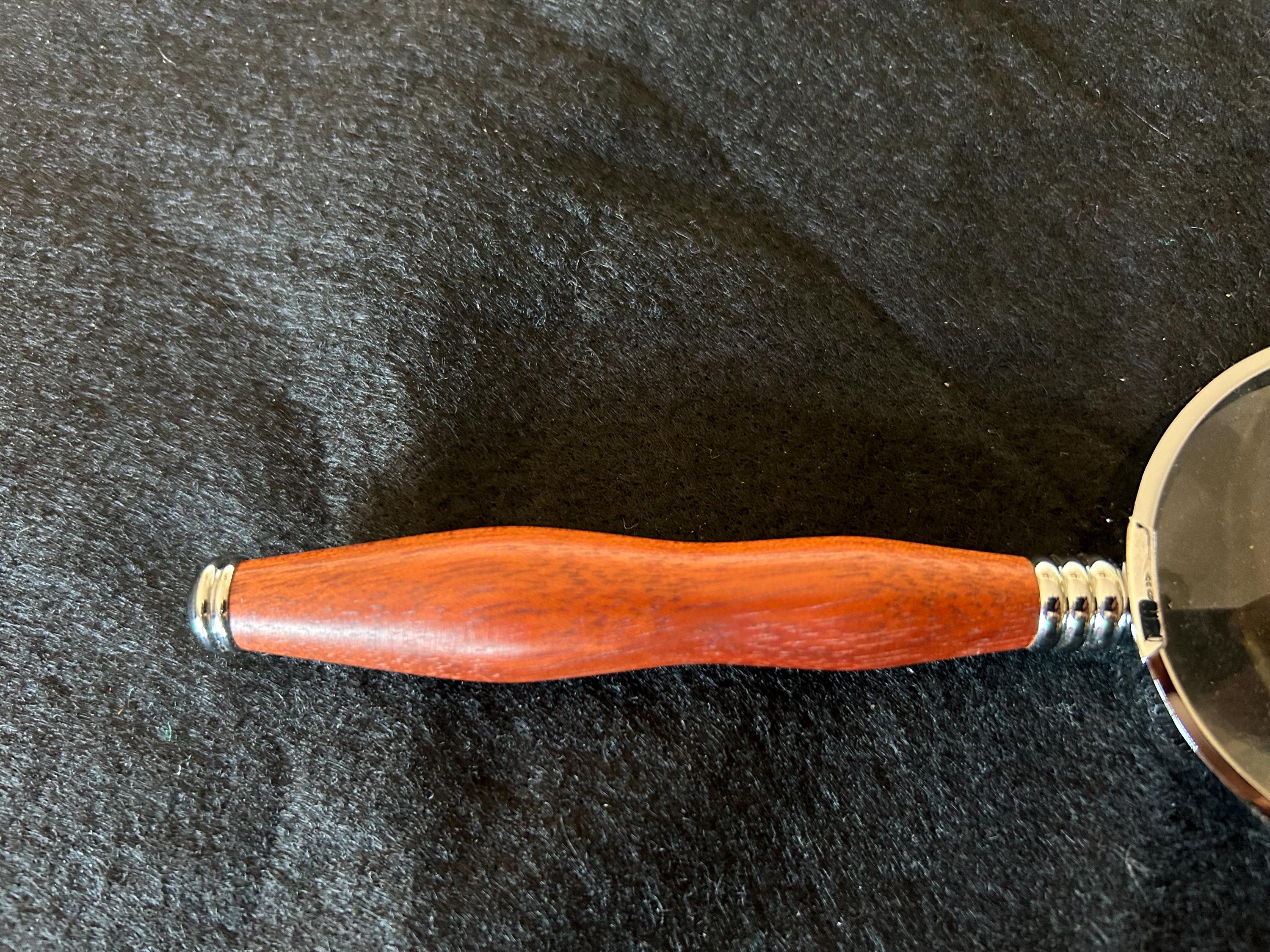 Magnifying Glass, Hand Turned Padauk Wood, Chrome Finish - Reader /job ...