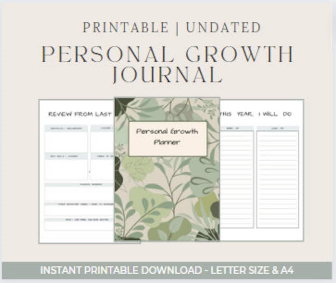 Personal Growth Journal - Etsy