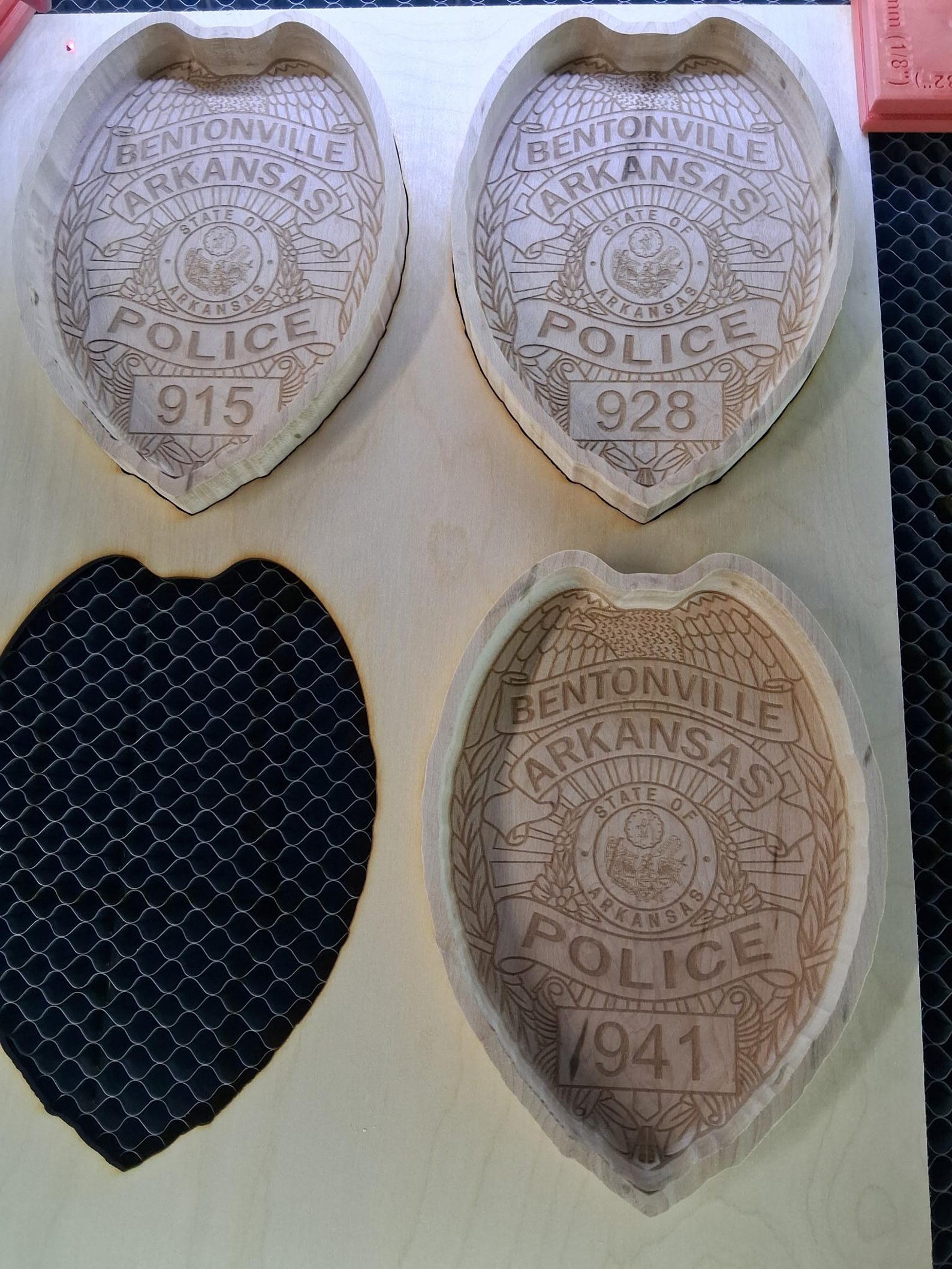 CNC and Laser Police Badge Catch All Tray Files for Carbide Create and ...