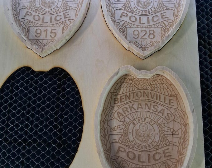 CNC and Laser Police Badge Catch All Tray Files for Carbide Create and ...