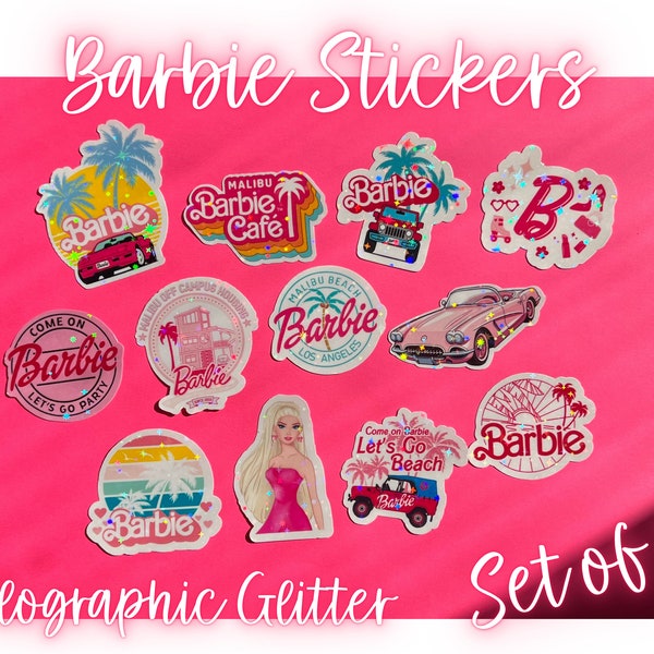 Holographic Barbie Stickers - Etsy