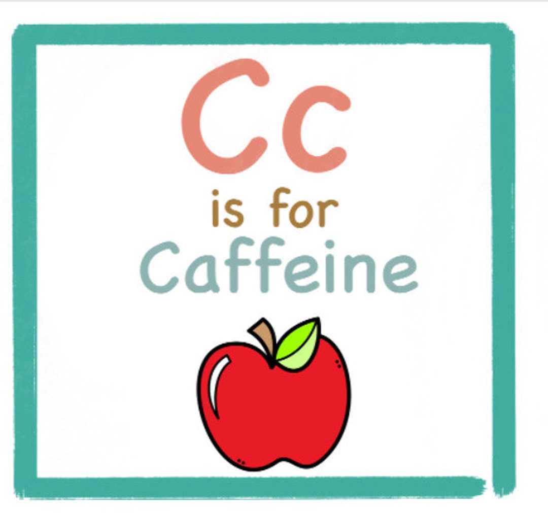 Cc is for Caffeine Teacher Appreciation Printable - Etsy