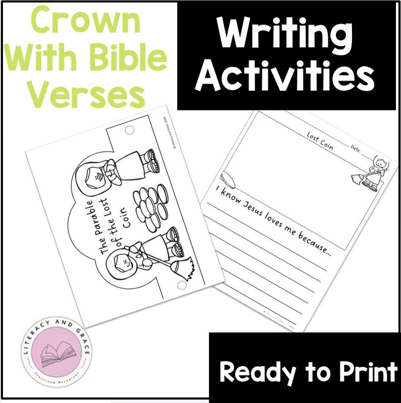 Parable of the Lost Coin Bible Lesson Activity Pack KJV - Etsy UK