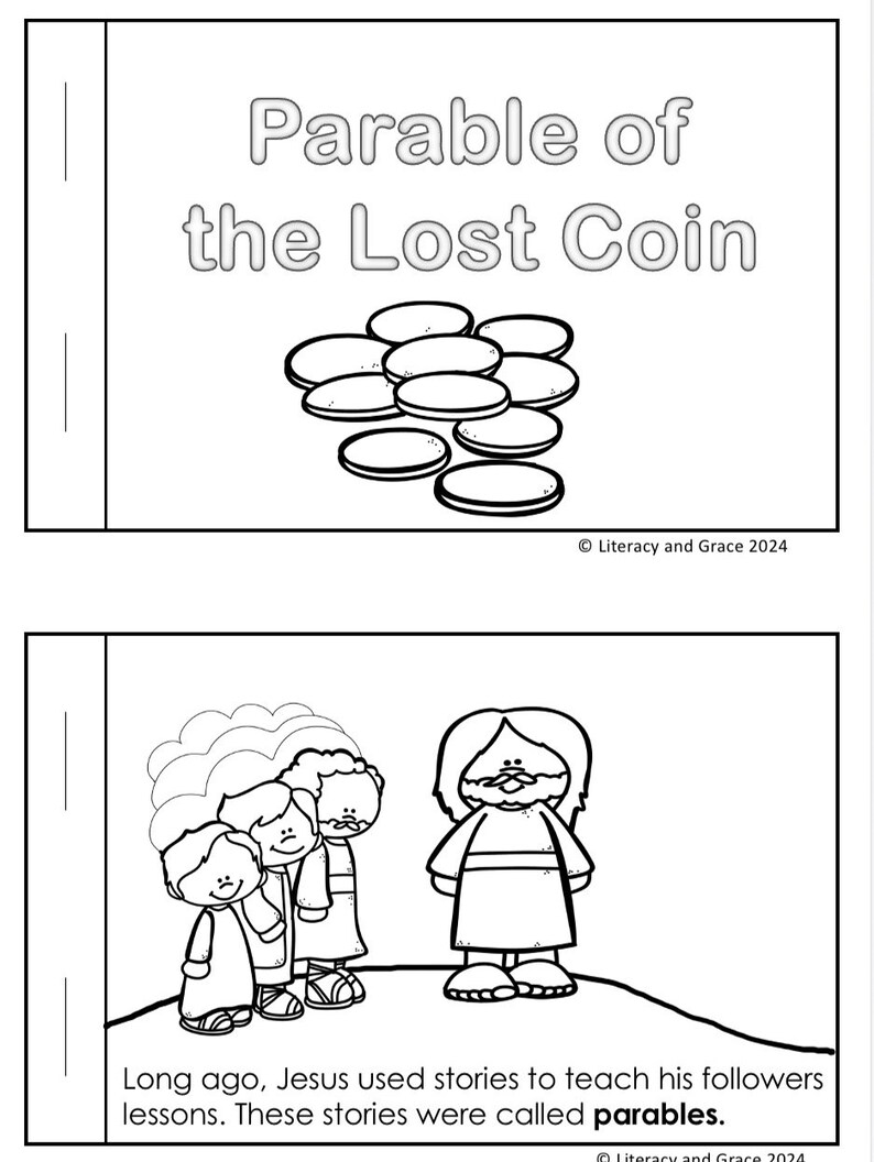 Parable of the Lost Coin Bible Lesson Activity Pack KJV - Etsy UK
