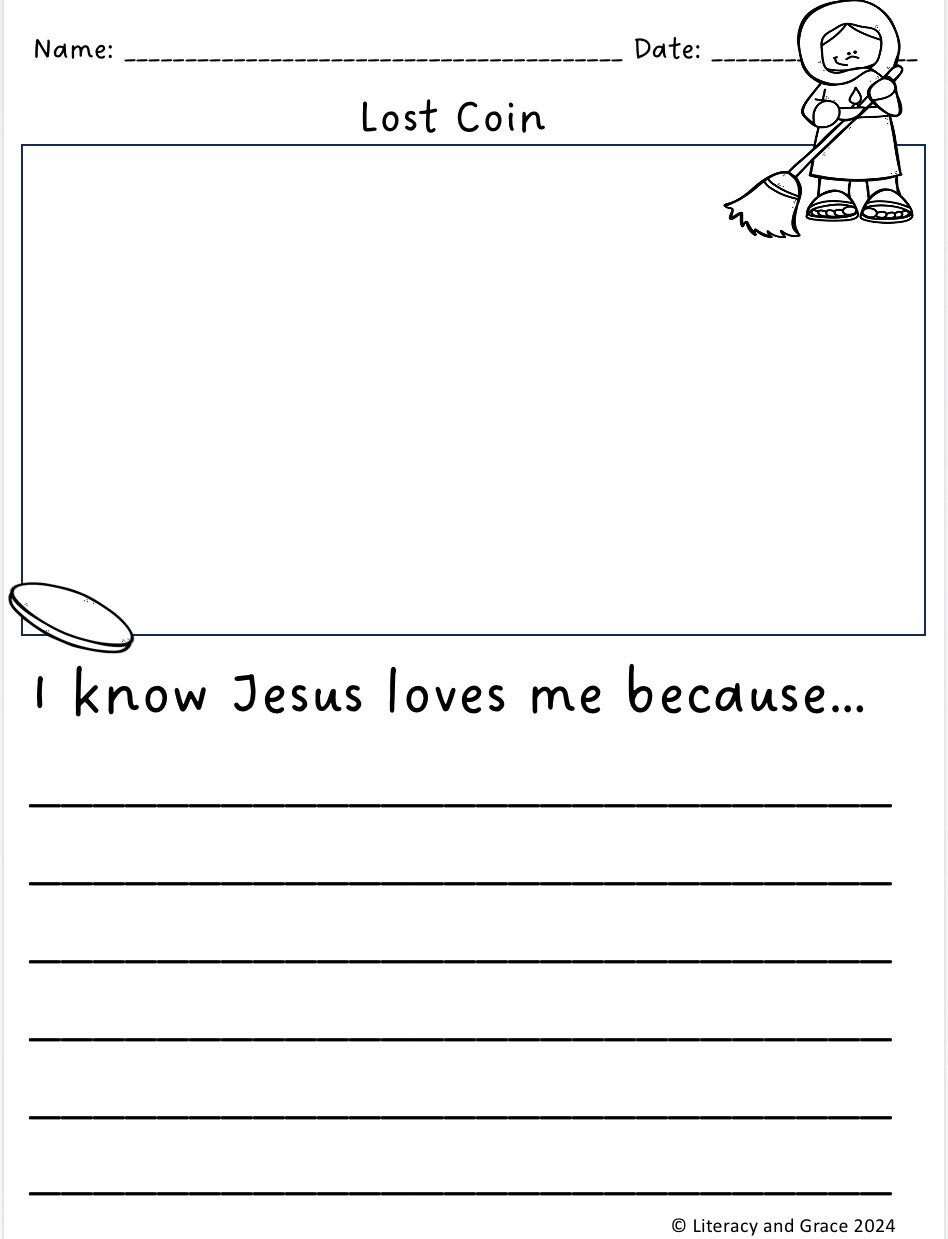 Parable of the Lost Coin Bible Lesson Activity Pack KJV - Etsy UK
