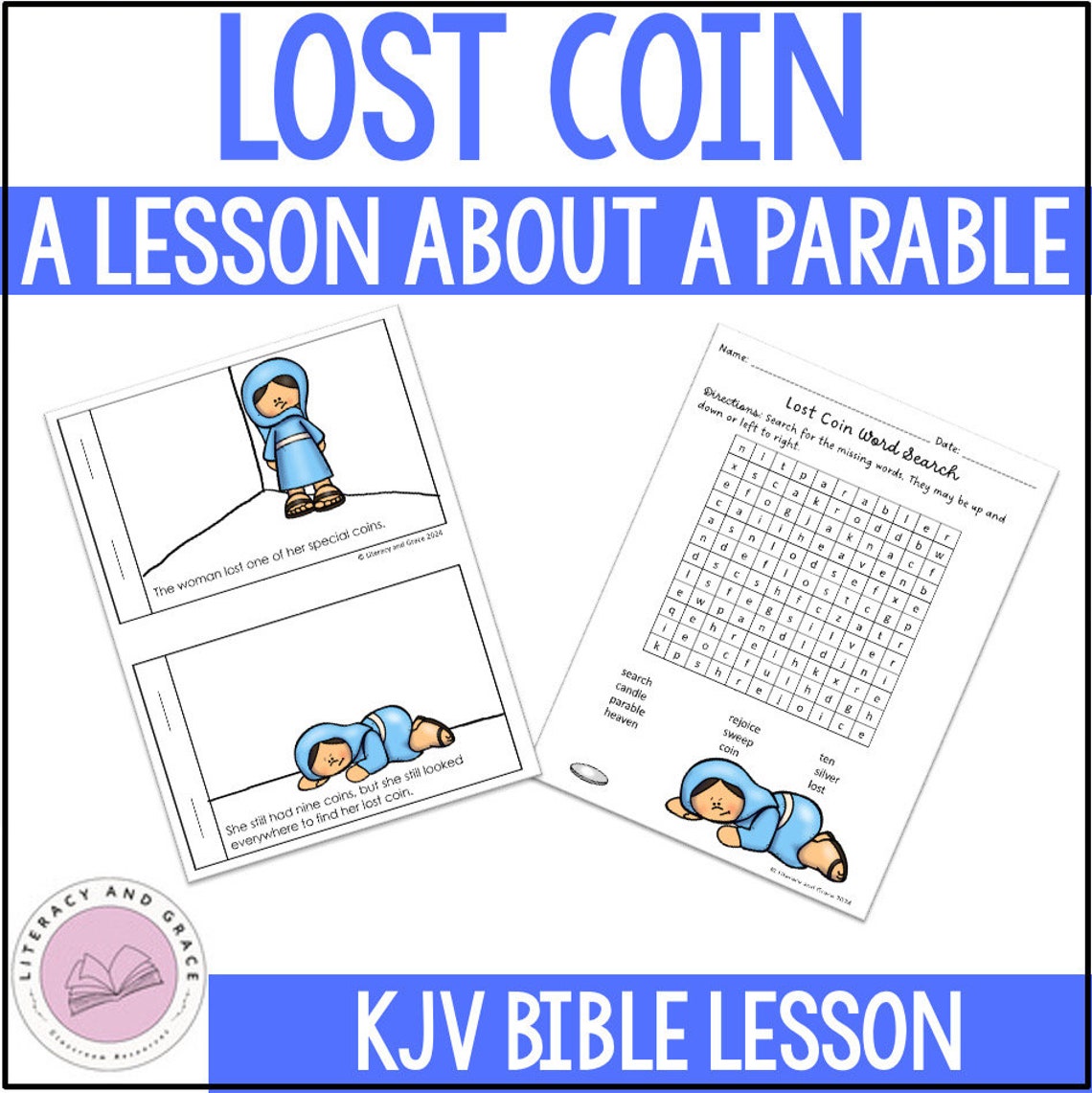 Parable of the Lost Coin Bible Lesson Activity Pack KJV - Etsy UK