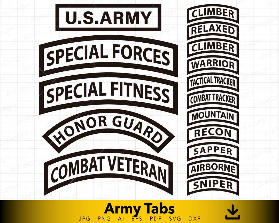 Army Tabs Svg, United States Svg, Us Army Svg, Army Patch Svg, Army Svg ...