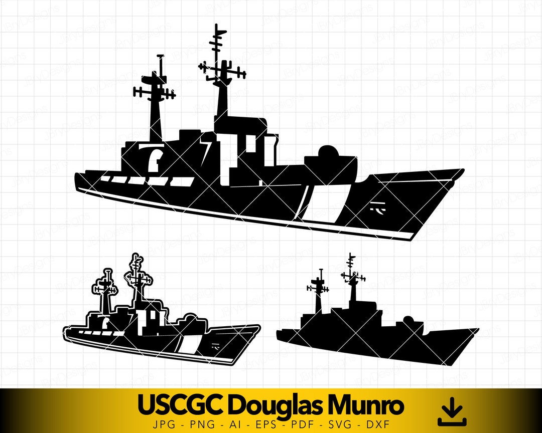 Warship Svg, Military Ship Svg, Warship Silhouette, United States Svg ...