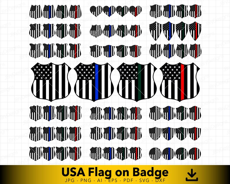 USA Flag on Badge Svg, United States Svg, Flag Svg, United States Flag ...