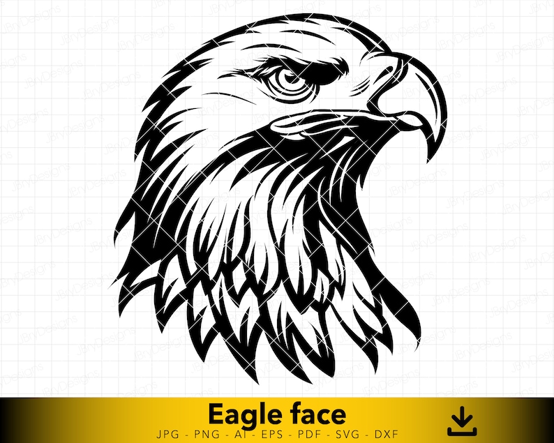 Bald Eagle Svg, Eagle Svg, Bald Eagle Face Svg, Eagle Vector, Vector ...