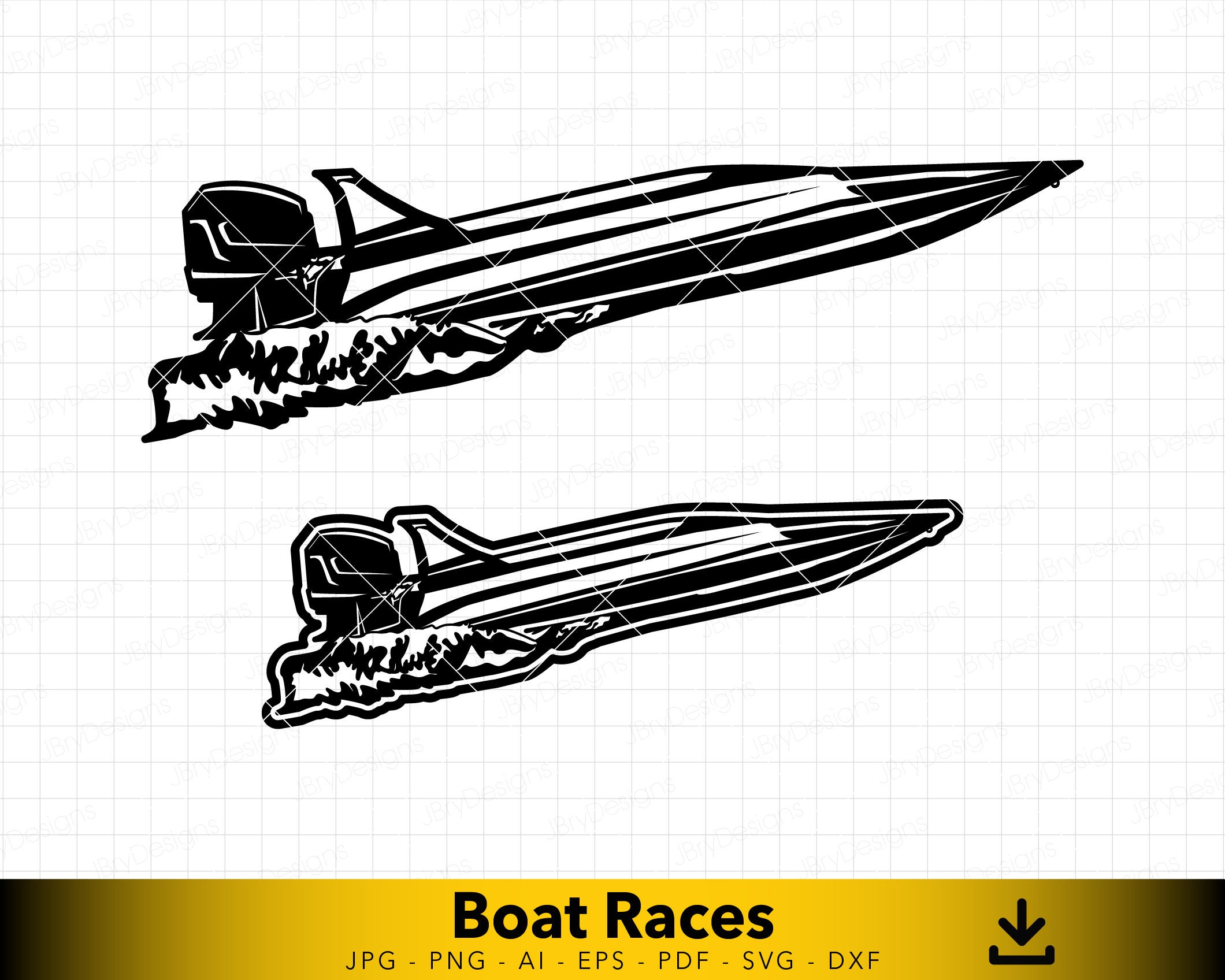 Race Boat Svg, Speedboat Svg, Water Sports Svg, Speed Boating Vector ...