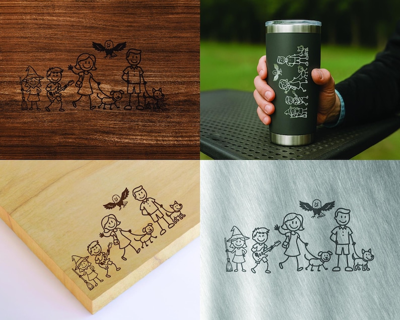 300 Stick Figure Family SVG Bundle | Full Set of Line Art People for ...