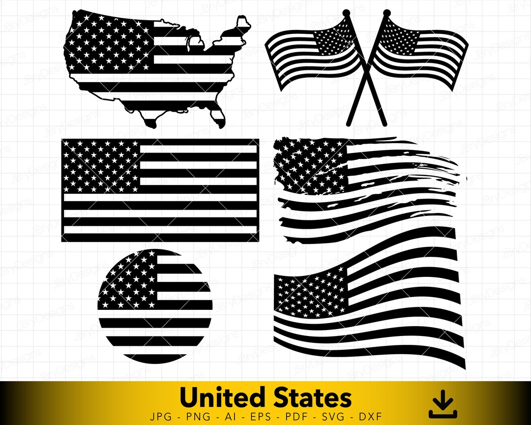 United States Map Svg, United States Svg, United States Map With Flag ...
