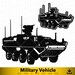 Military Vehicle Svg, Stryker Svg, War Tank Silhouette, Vector File for ...