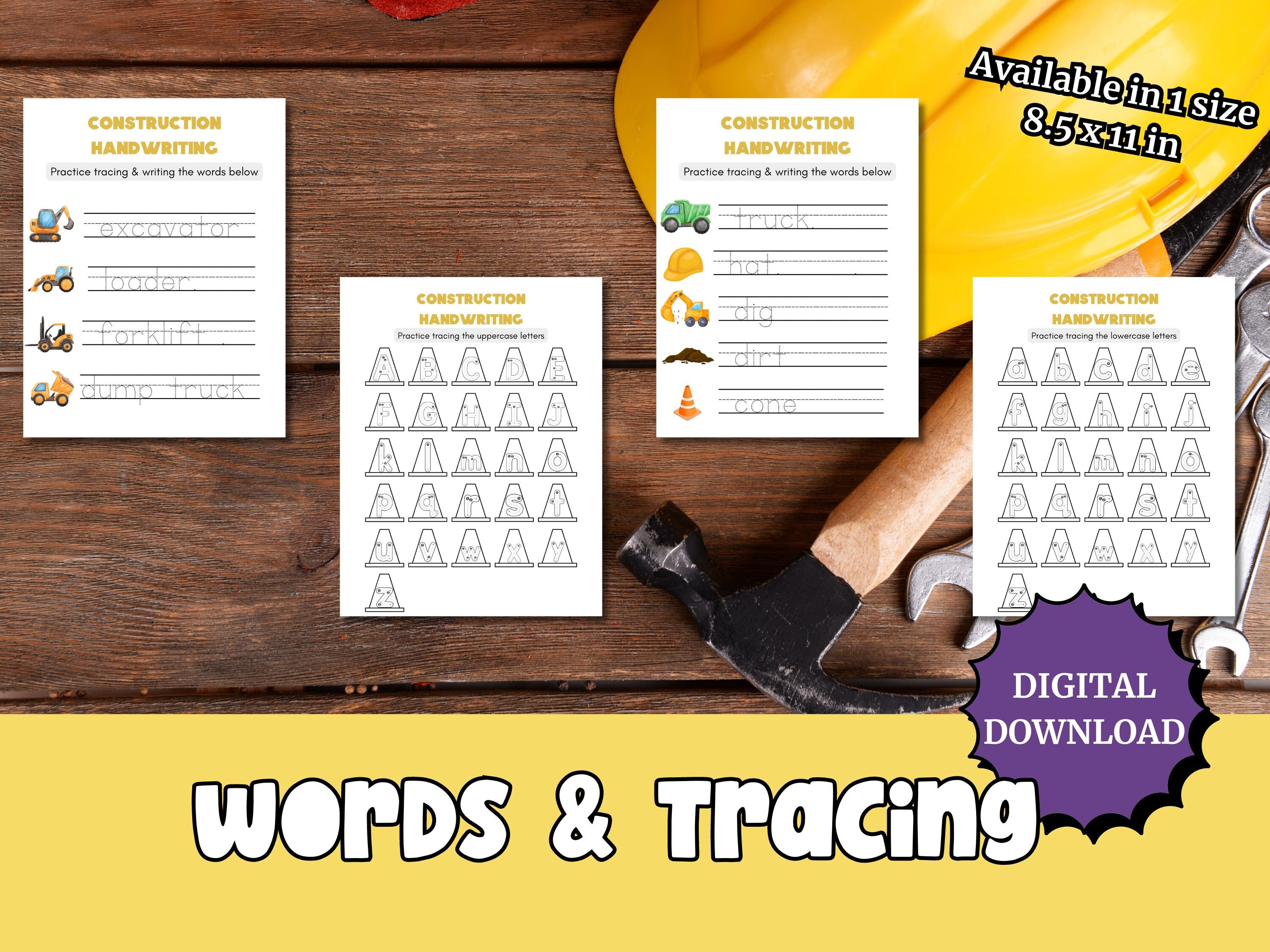 Construction Preschool Worksheets, Printables, Truck Busy Book, Toddler ...