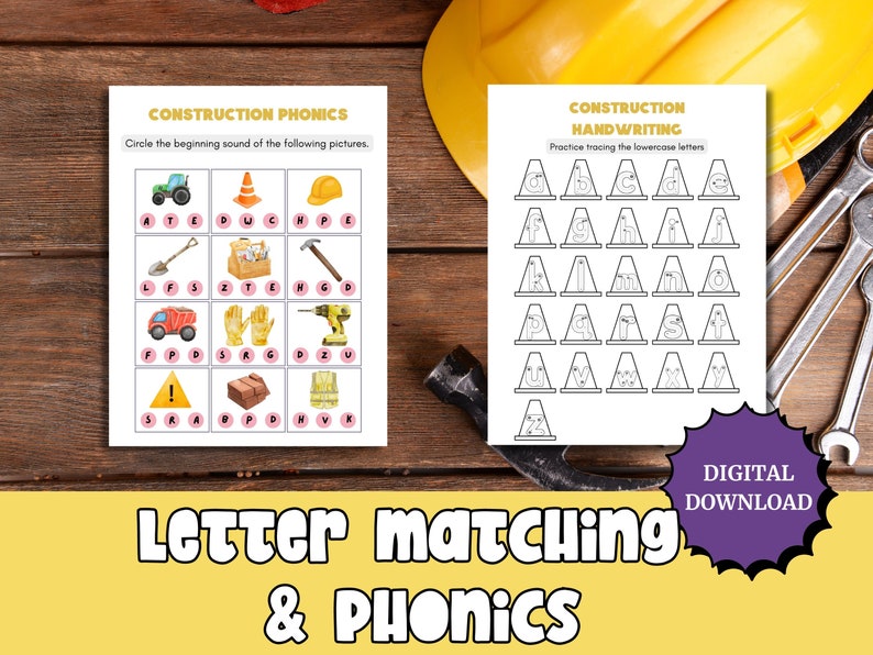 Construction Preschool Worksheets, Printables, Truck Busy Book, Toddler ...
