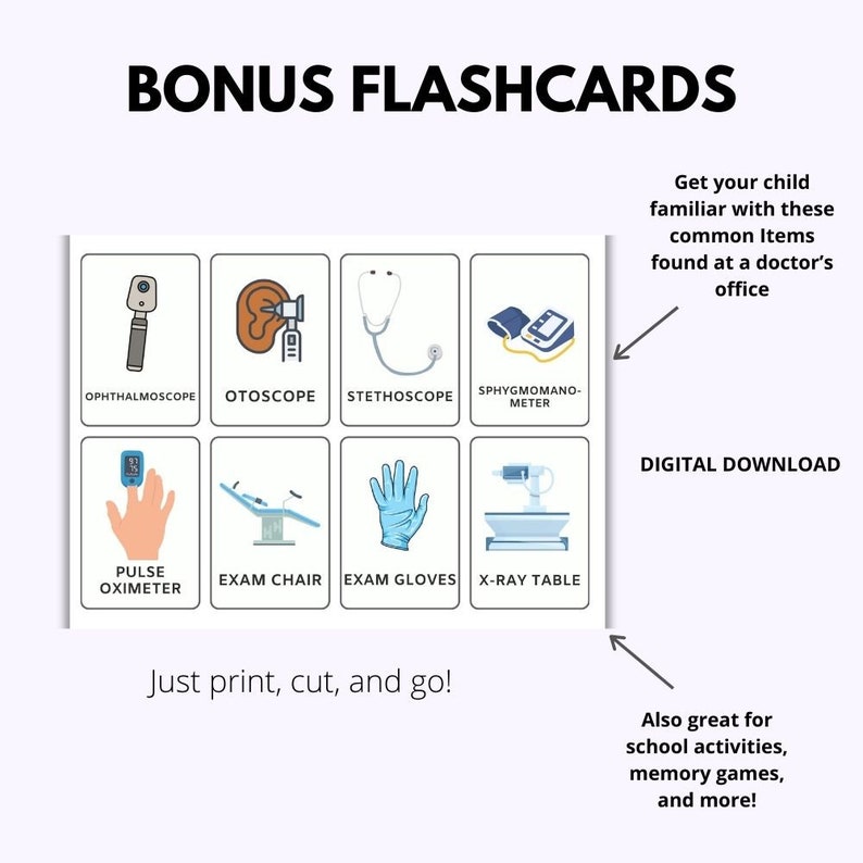 Doctor Visit Social Story for Kids, Toddler Social Stories, Autism ...