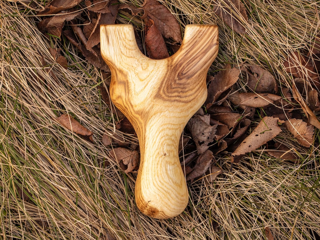 Slingshot Made With Natural Oak Fork - Etsy