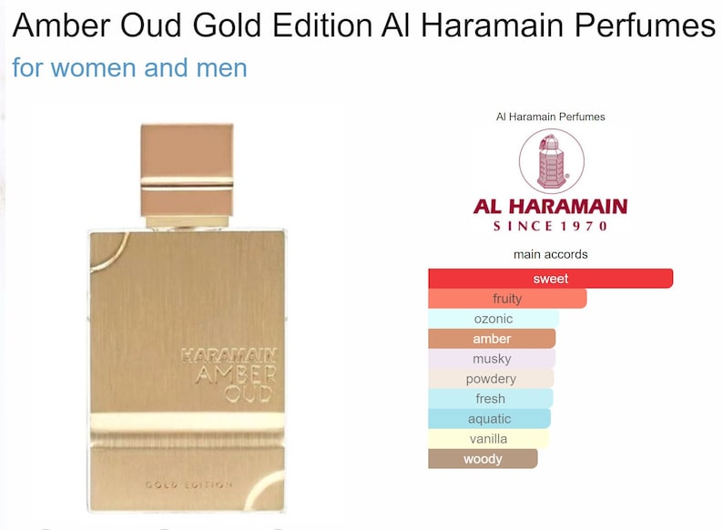 Al Haramain - Amber Oud Gold Edition Eau De Parfum - Etsy