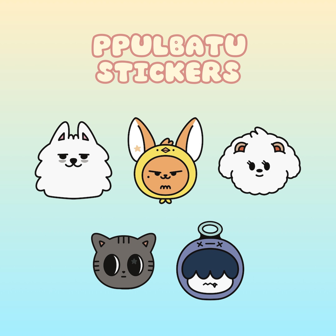 TXT Character Head Stickers Kpop Stickers Kpop Inspired Stickers ...