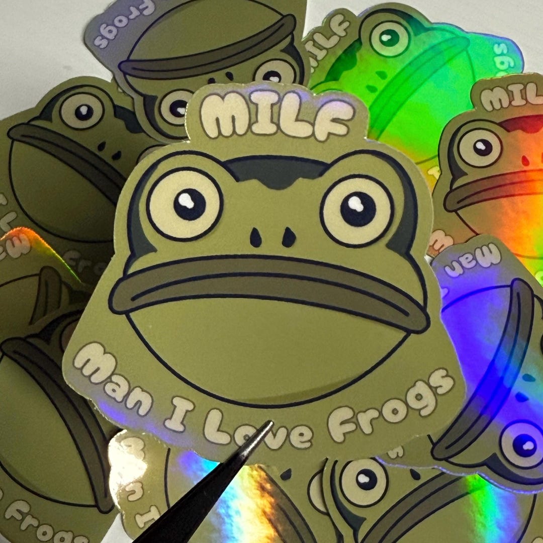 Over the Garden Wall MILF Man I Love Frogs Greg Wirt Cartoon Network Sticker - Etsy