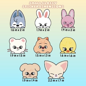 WEATHER RESISTANT Skzoo Peeker Stickers | Kpop Stickers | Kpop Inspired ...