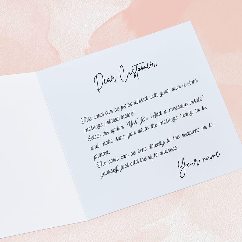 PERSONALISED Sincere Apology Card Custom Name Personalised Card ...