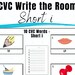 CVC Words Write the Room Phonics Worksheet CVC Words and Pictures ...
